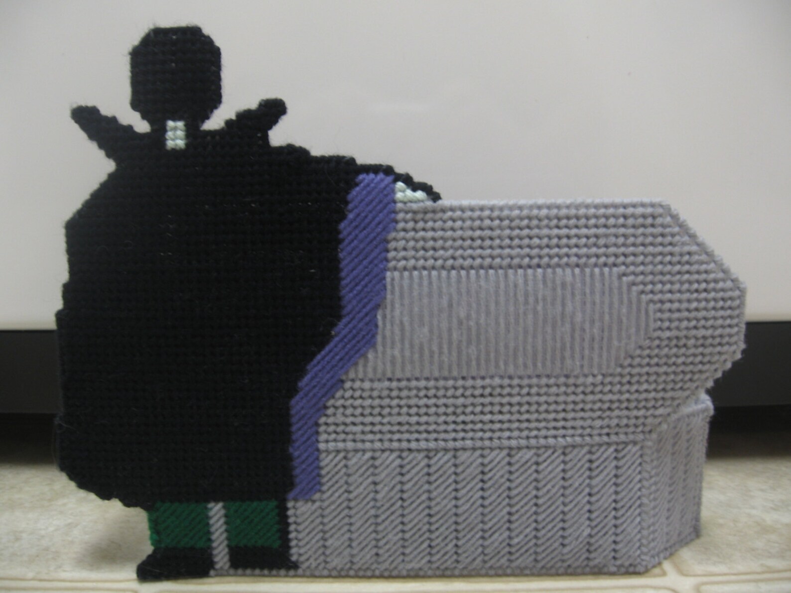 Halloween Decorations-plastic Canvas Vampire and Coffin Treat Holder ...