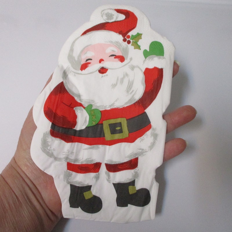 Black Santa Napkins - Etsy