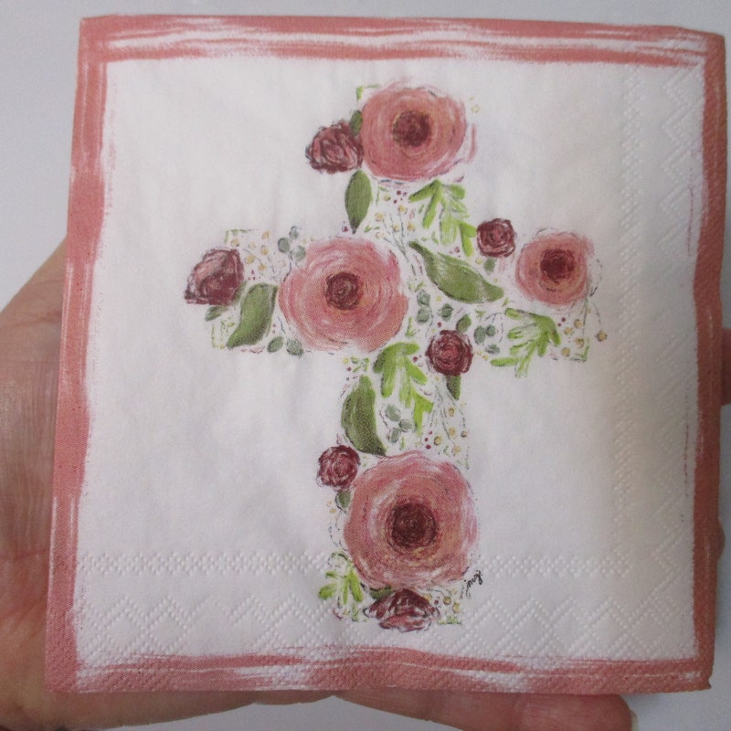 Decoupage Cross - Etsy