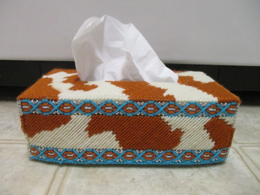 Handmade Cow Plastic Canvas Tissue Cover-horse Tissue Cover-pinto ...