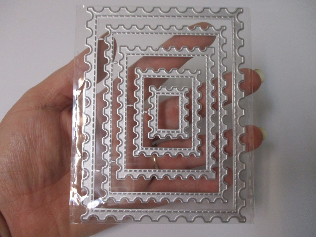 Postage Stamp Cutting Die Set - Etsy