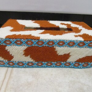 Handmade Cow Plastic Canvas Tissue Cover-horse Tissue Cover-pinto ...
