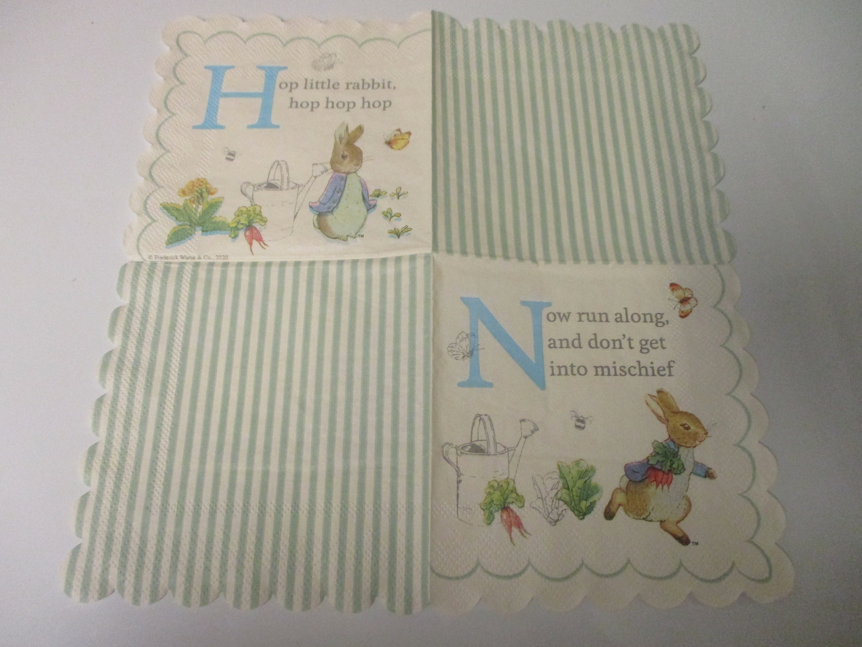 2-peter Rabbit Cocktail Decoupage Napkins-easter Decoupage - Etsy