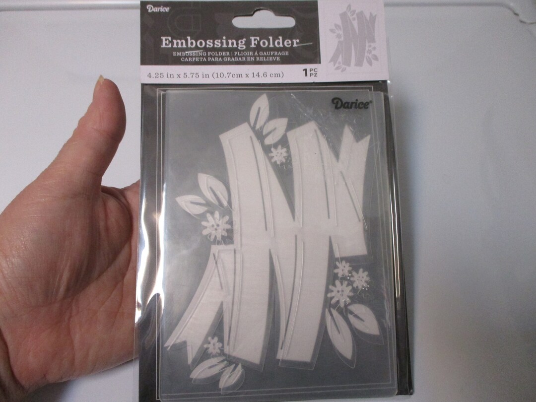 Darice Floral Banner Embossing Folder - Etsy