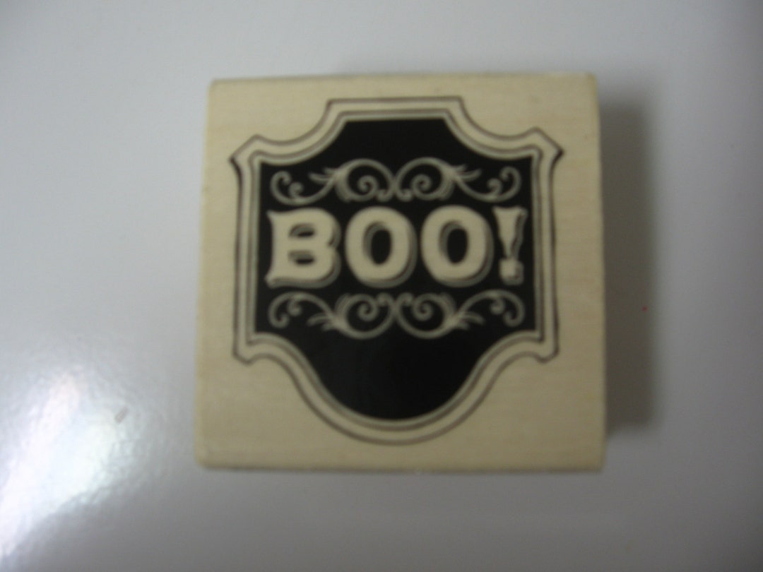 Halloween Rubber Stamps-boo Rubber Stamp-halloween Stamps - Etsy