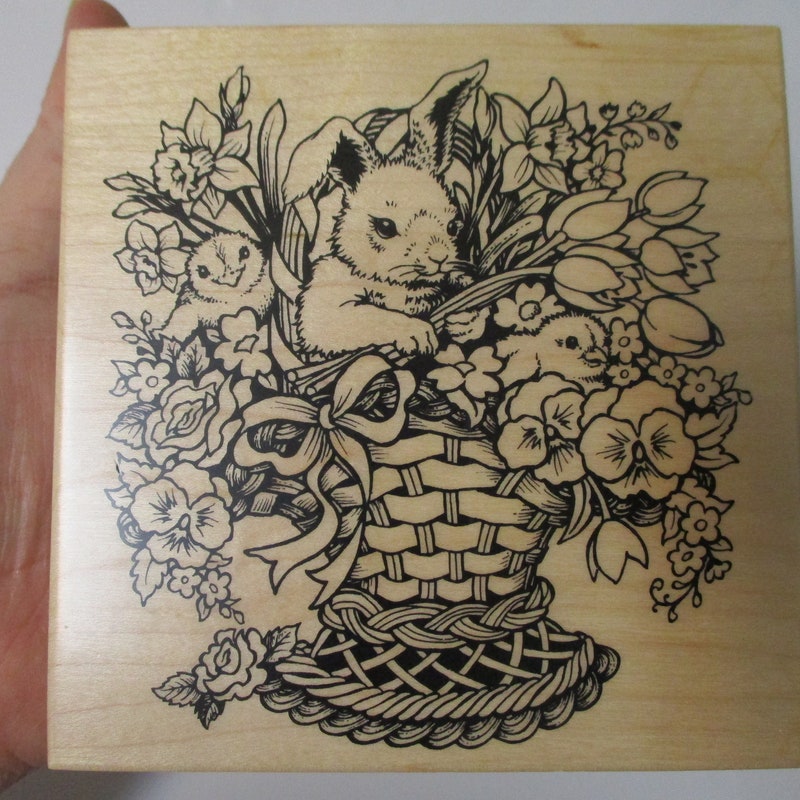Easter Bunny Stamp - Etsy