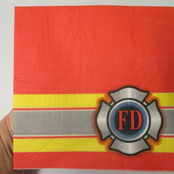 Fireman Napkins - Etsy