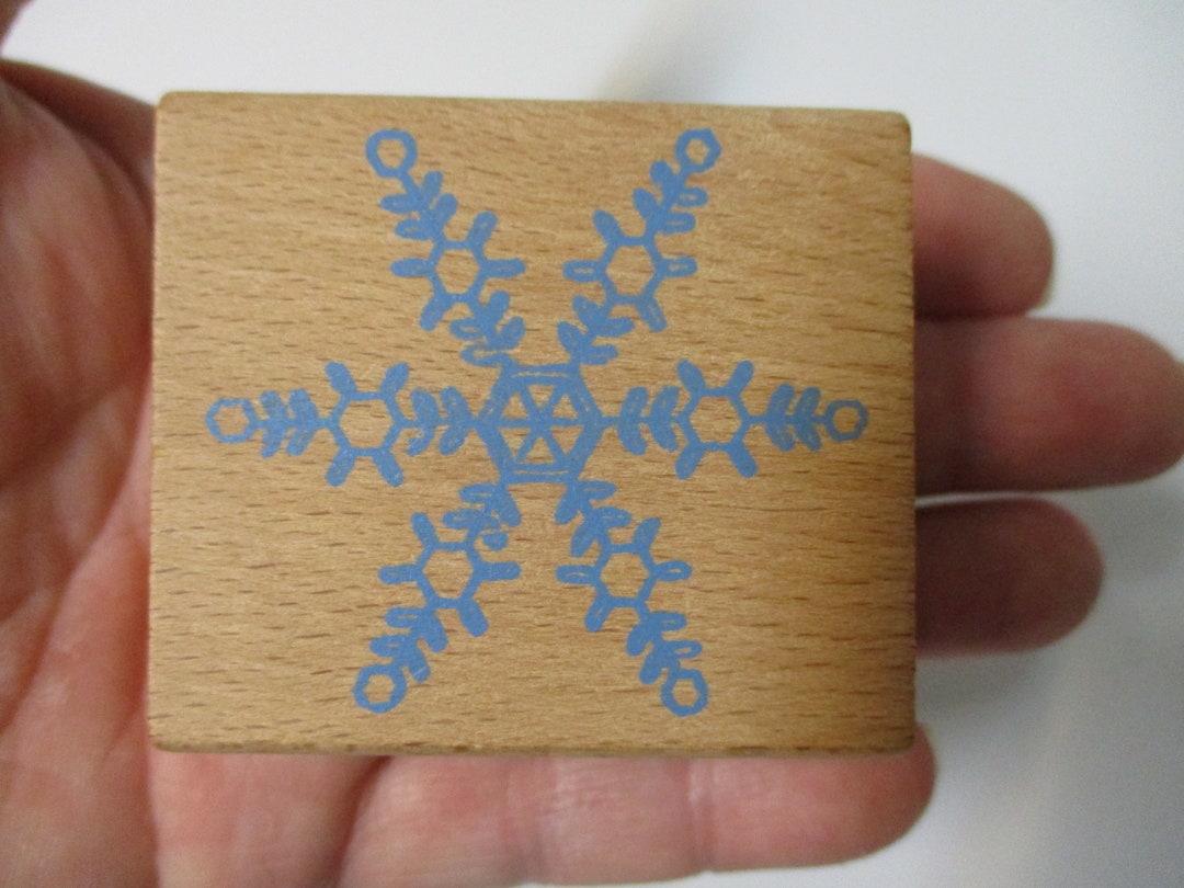 Snowflake Rubber Stamp-christmas Stamps-christmas Rubber Stamps - Etsy