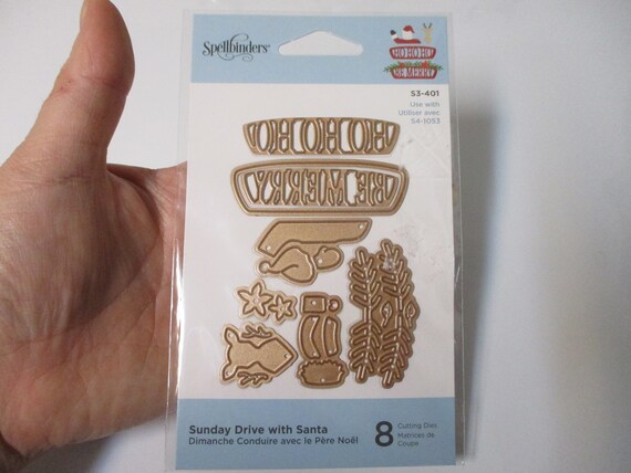 Spellbinders Sunday Drive With Santa Die Set-christmas Car Die - Etsy