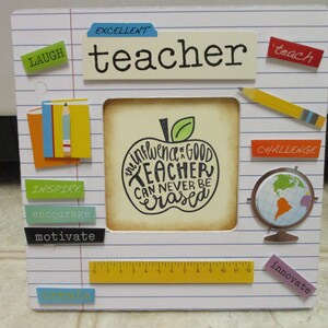 Teacher Frame-teacher Appreciation-classroom Decor-excellent Teacher ...