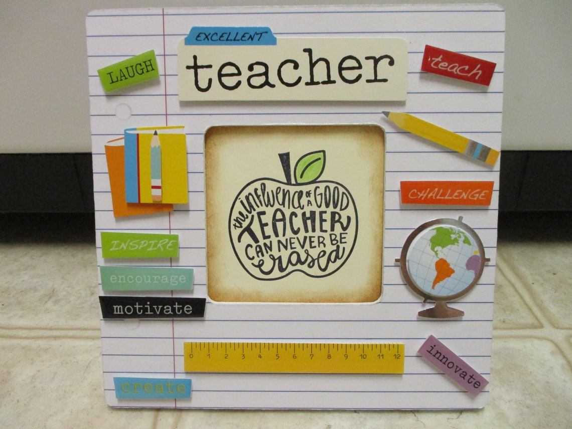 Teacher Frame-teacher Appreciation-classroom Decor-excellent - Etsy