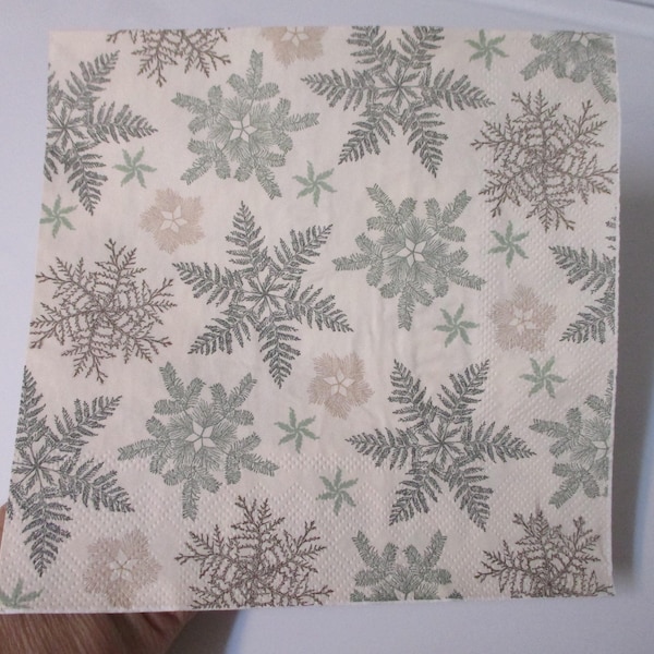 Snowflake Napkins - Etsy