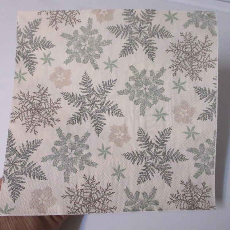 Snowflake Napkins - Etsy