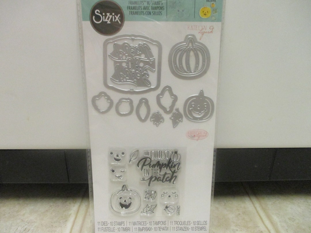 Sizzix Framelits Cutest Pumpkin in the Patch Die and Stamp Set - Etsy