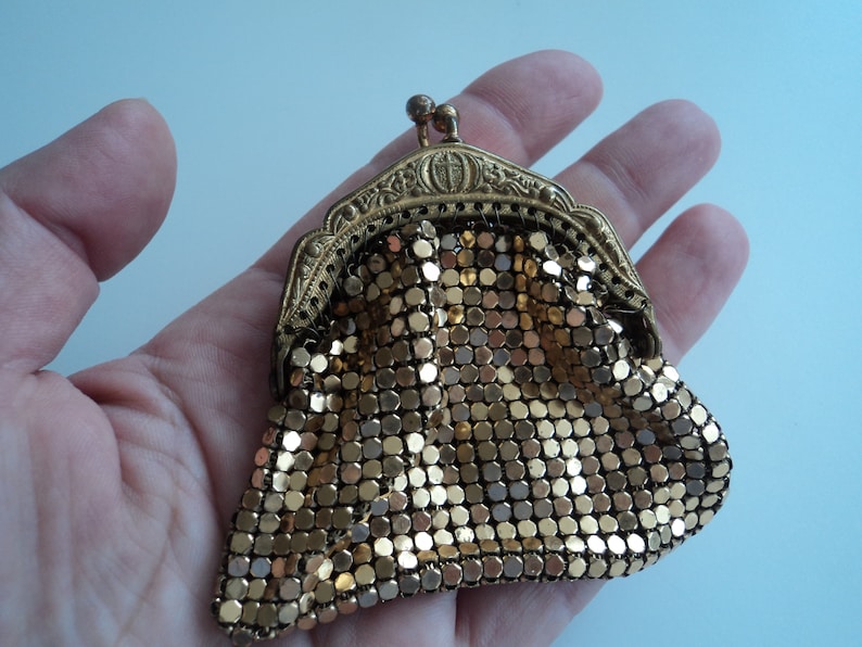 Vintage Small Mesh Coin Purse - Etsy