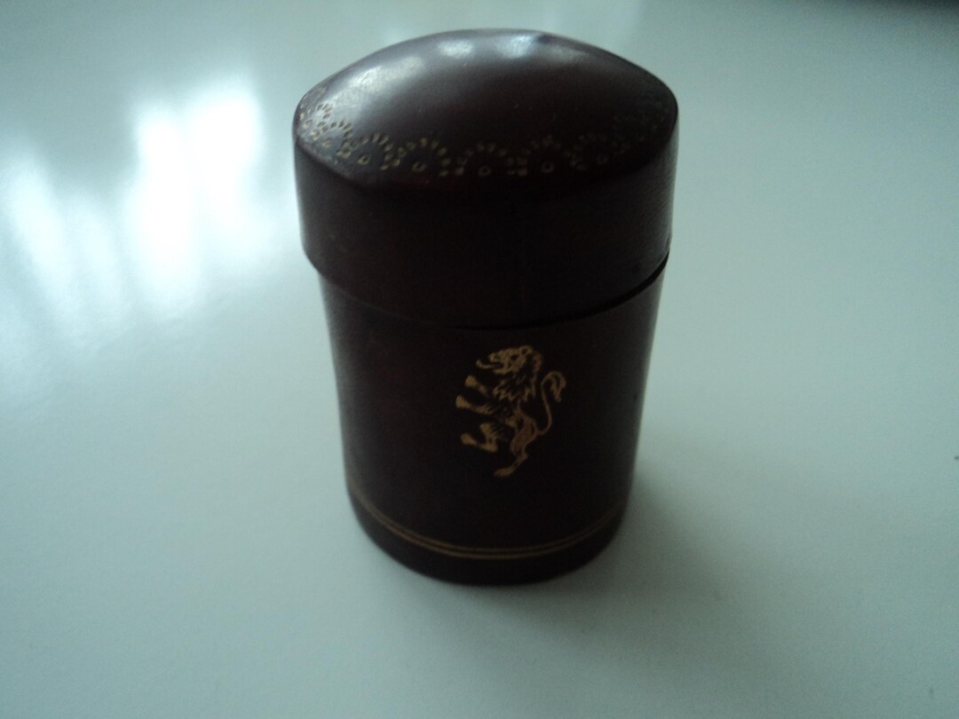 Vintage Leather Match Box - Etsy