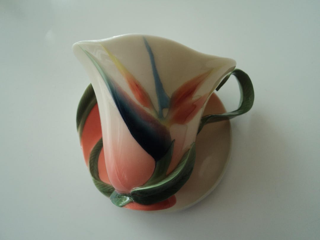 NEW Franz Porcelain Teacup and Saucer - Etsy