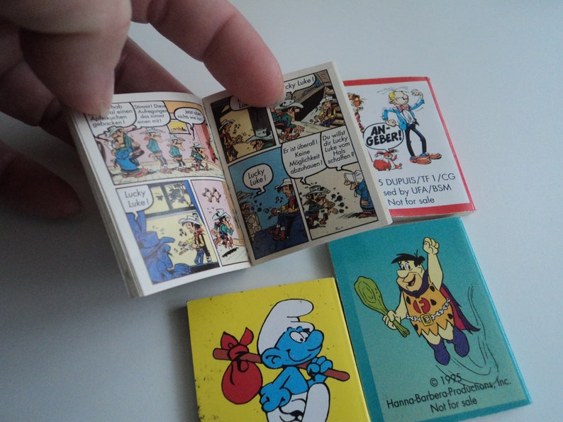 Vintage Nutella 4 X Mini Comic Books - Etsy