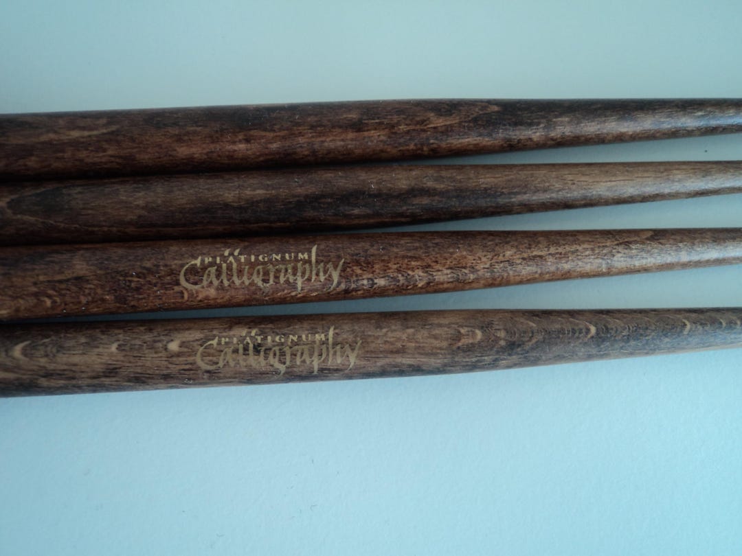 Vintage Platignum Calligraphy Wooden Tape Pens - Etsy