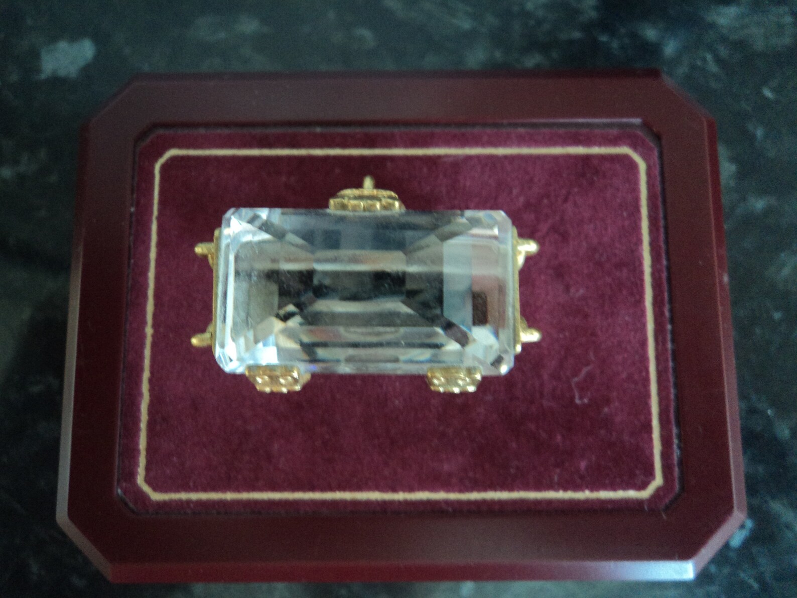 Crystal Coffin With Gold Metal - Etsy