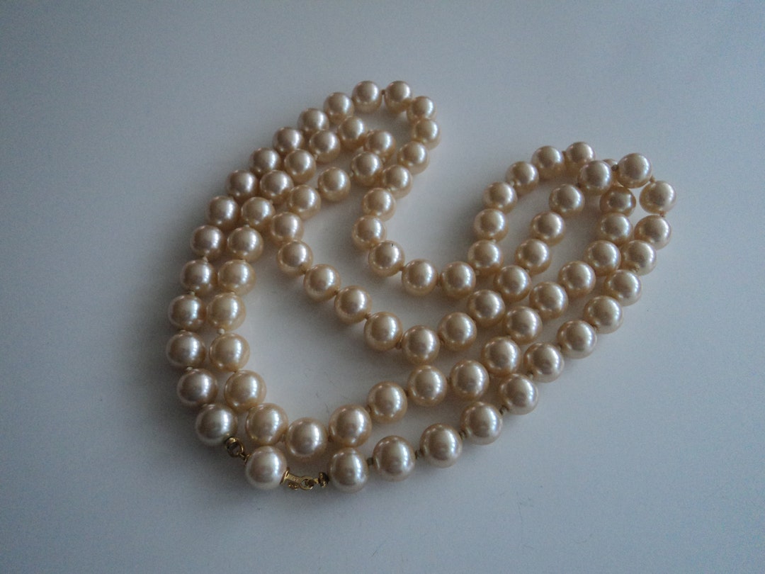 Vintage Faux Pearl Signet Pat Gold Tone Clasp - Etsy