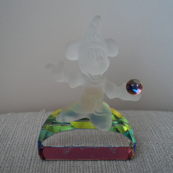 Mickey Mouse Crystal Figurine - Etsy