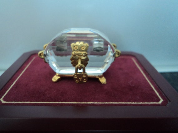 Crystal Coffin With Gold Metal | Etsy UK