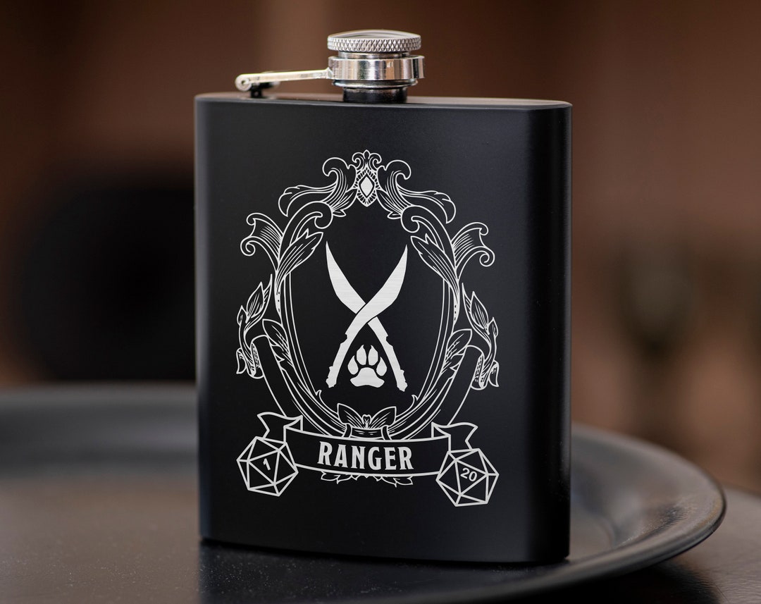 Ranger Class Dnd Hip Flask 7oz Gift for Dnd Party, Great Gift Idea for ...