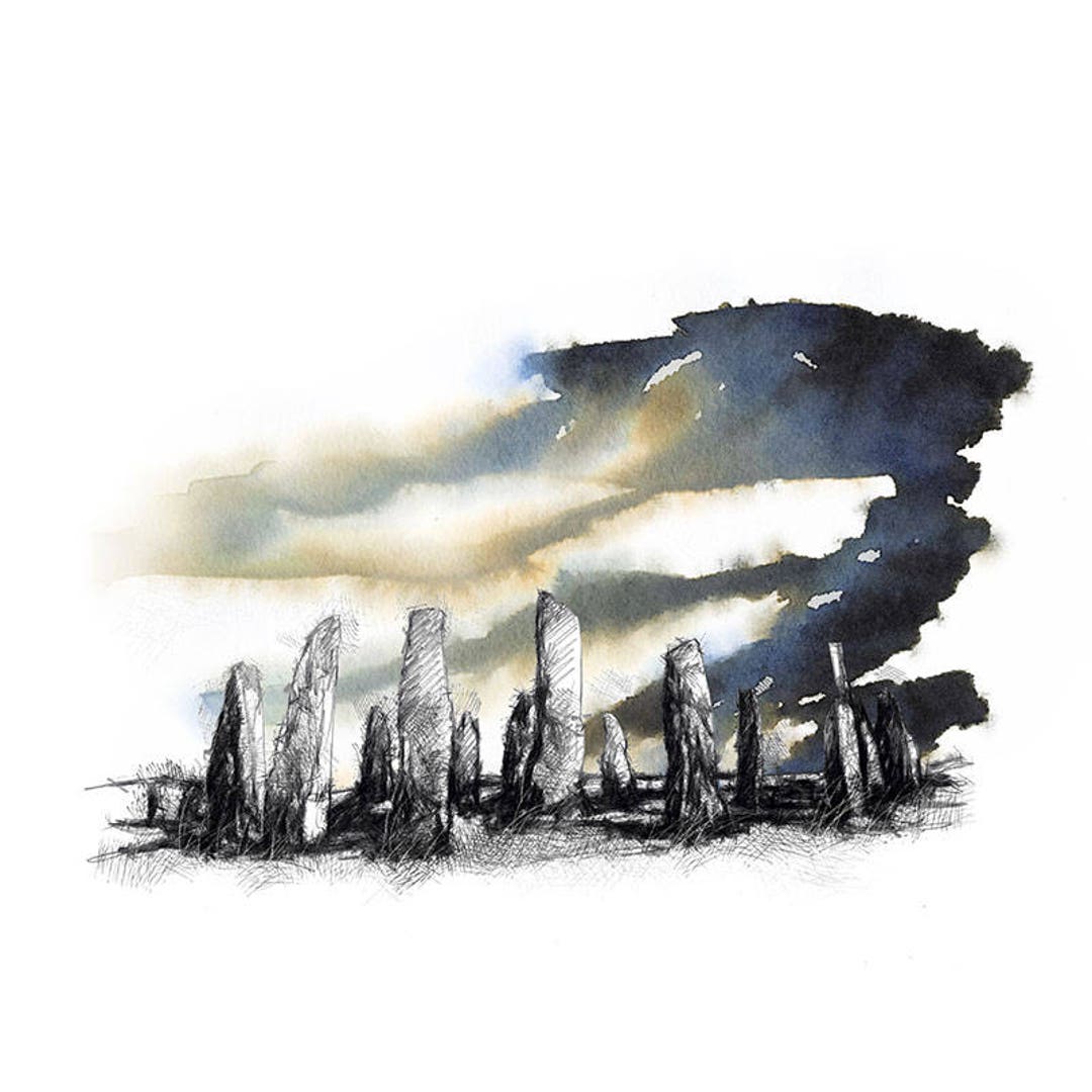 Standing Stones | Limited Edition Fine Art Print From Original Drawing ...