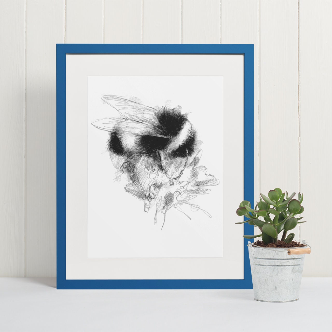 Bumble bee sketch Limited edition fine art print from | Etsy