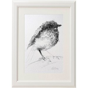 British Robin Sketch | Limited Edition Fine Art Print From Original ...
