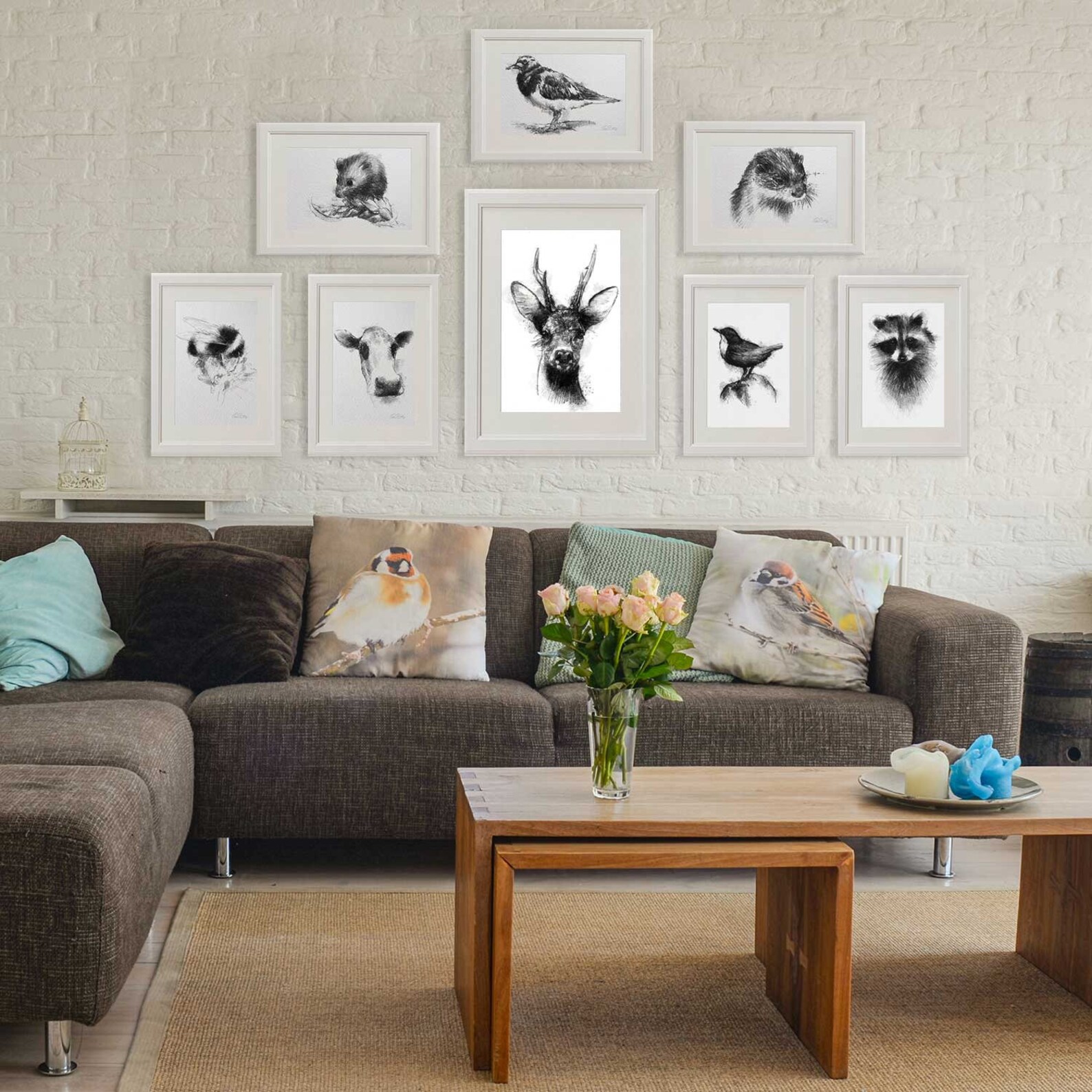 Roe Deer Sketch | Limited Edition Fine Art Print From Original Drawing ...