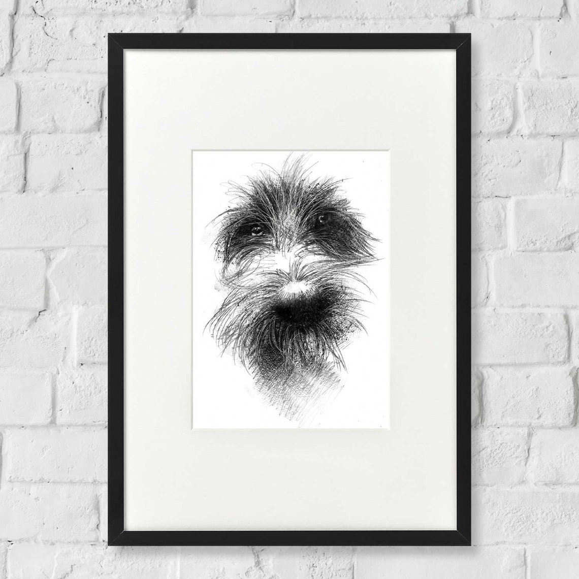 Scruffy Dog | Limited Edition Fine Art Print From Original Drawing ...
