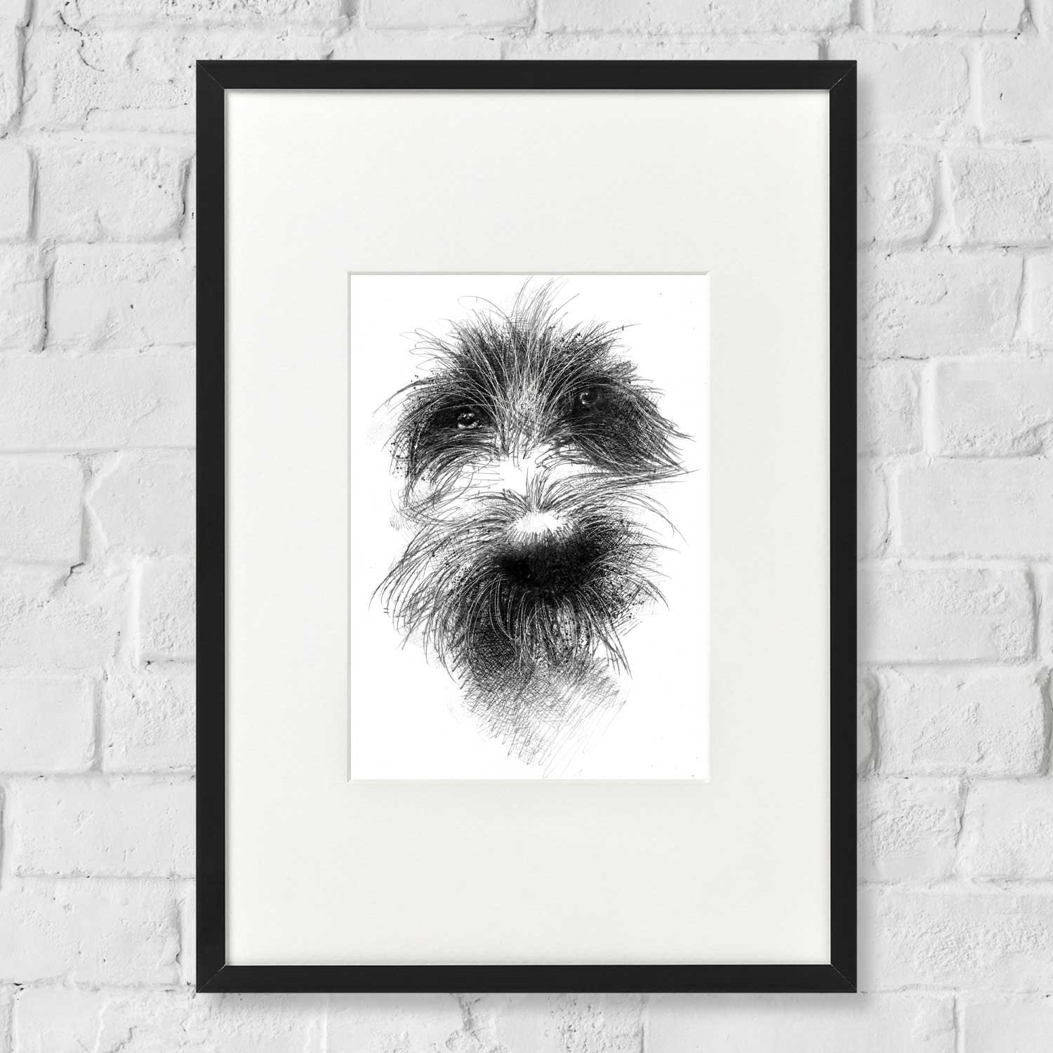 Scruffy Dog Limited Edition Fine Art Print From Original | Etsy