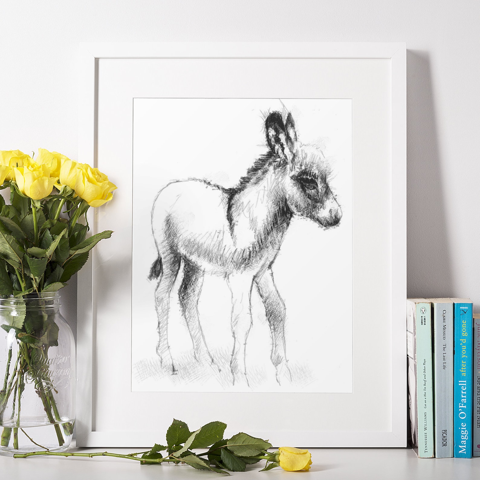 Baby Donkey Sketch Limited Edition Fine Art Print From - Etsy