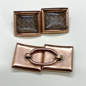 Antique Rose Gold Hairwork Mourning or Sentimental Georgian Era ...