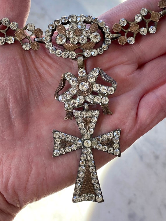 REDUCED!! Antique French Regional Silver & Gold Paste… - Gem