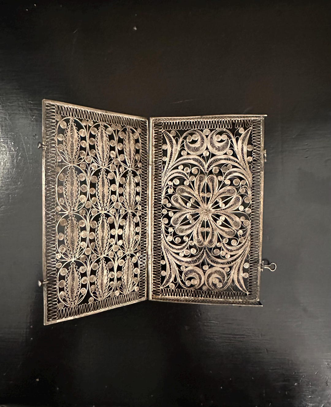 Antique Silver Filigree Card Case Continental Late 19th Century ...