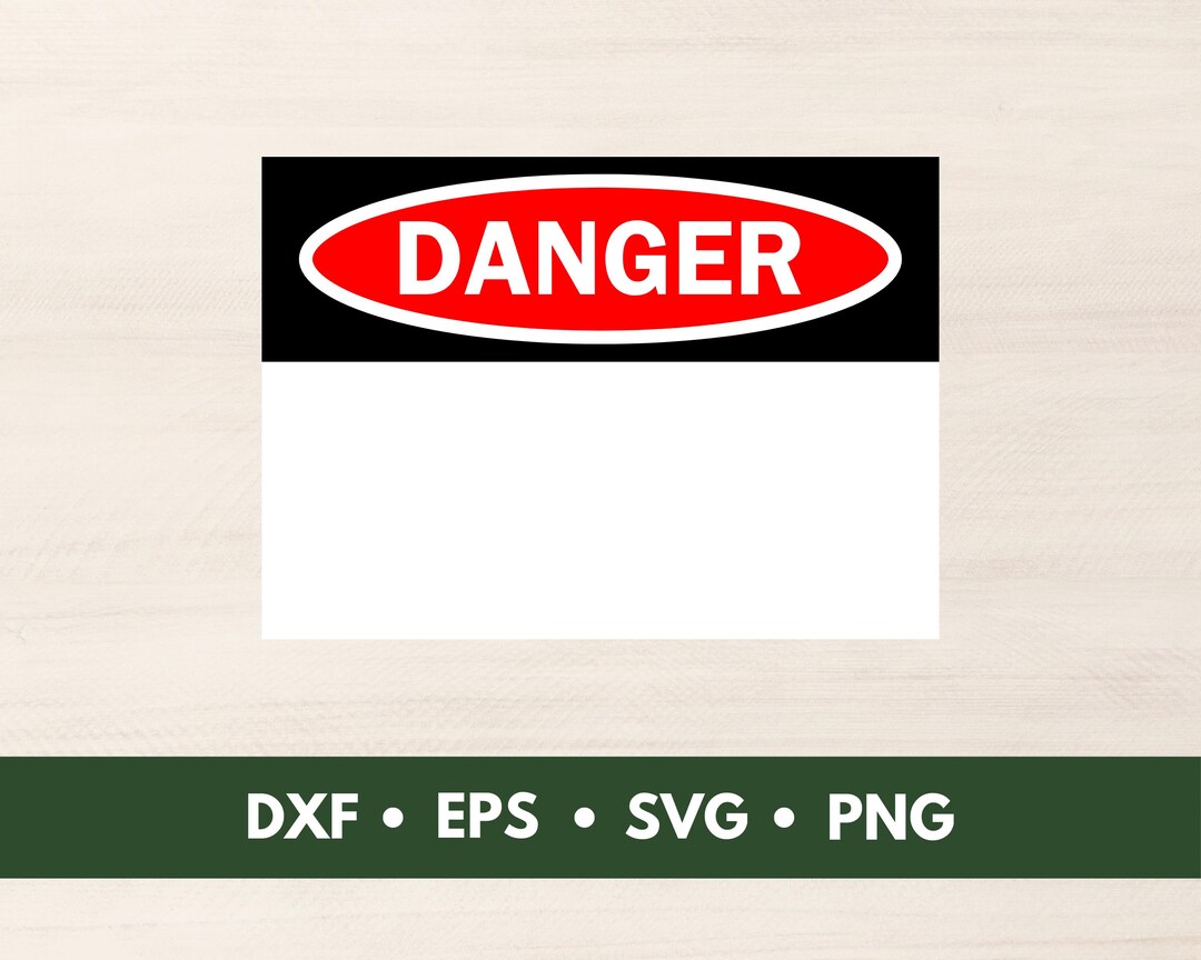 Danger Sign Clipart, Danger Sign Blank, Danger Sign SVG, Custom Danger ...