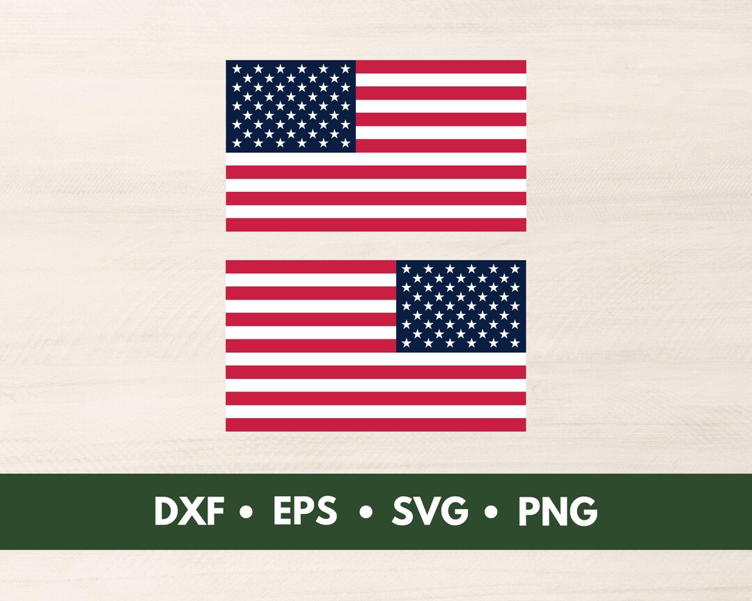 USA Flag Clipart, American Flag Cut File, US Flag Full Color Digital ...