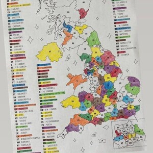 UK Postcode Sales Map DIGITAL DOWNLOAD, Small Business Tracker, Sales ...