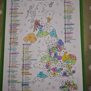 UK Postcode Sales Map DIGITAL DOWNLOAD, Small Business Tracker, Sales ...