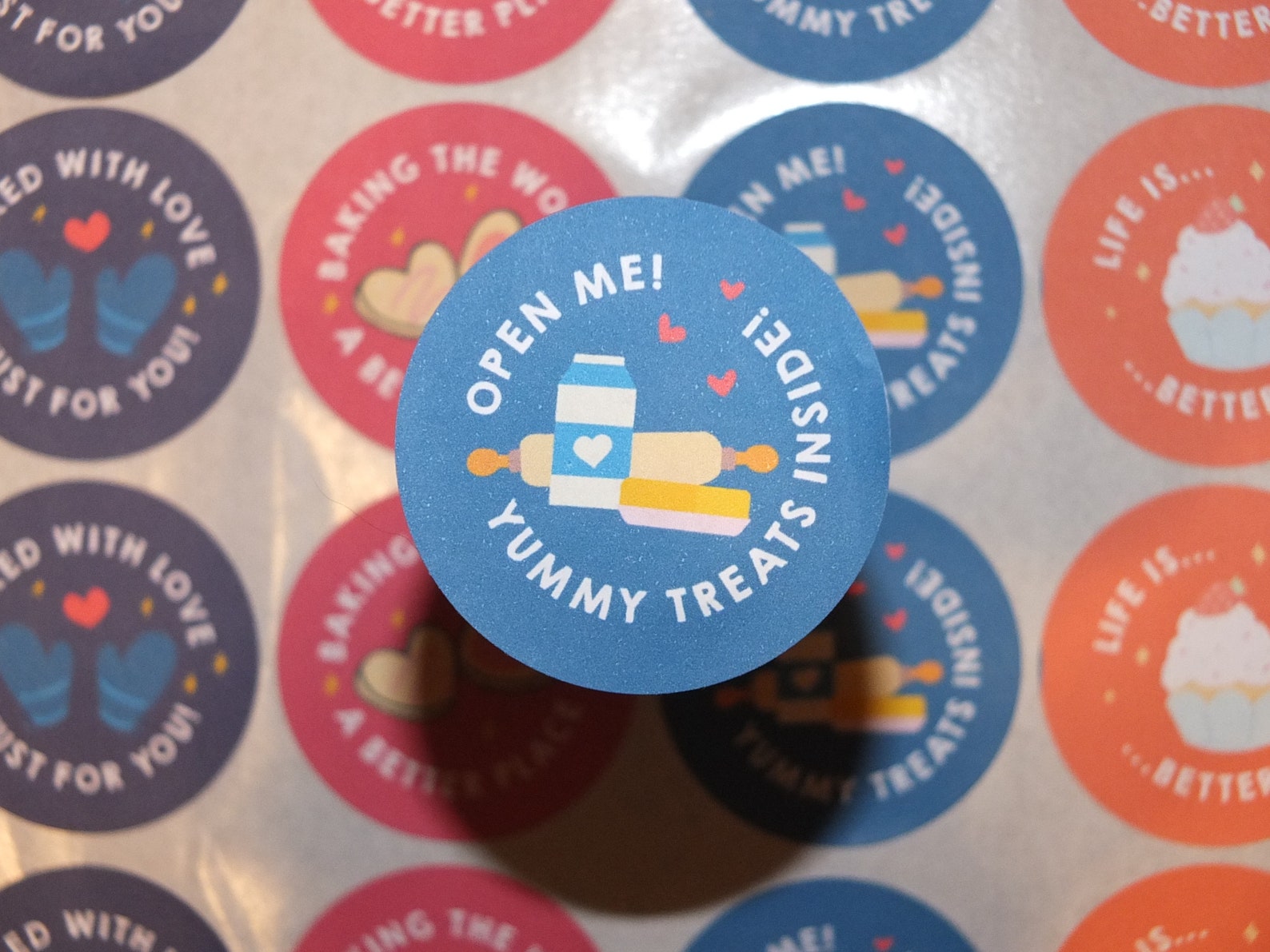 Baking Packaging Stickers Cute Packaging Stickers Business - Etsy UK