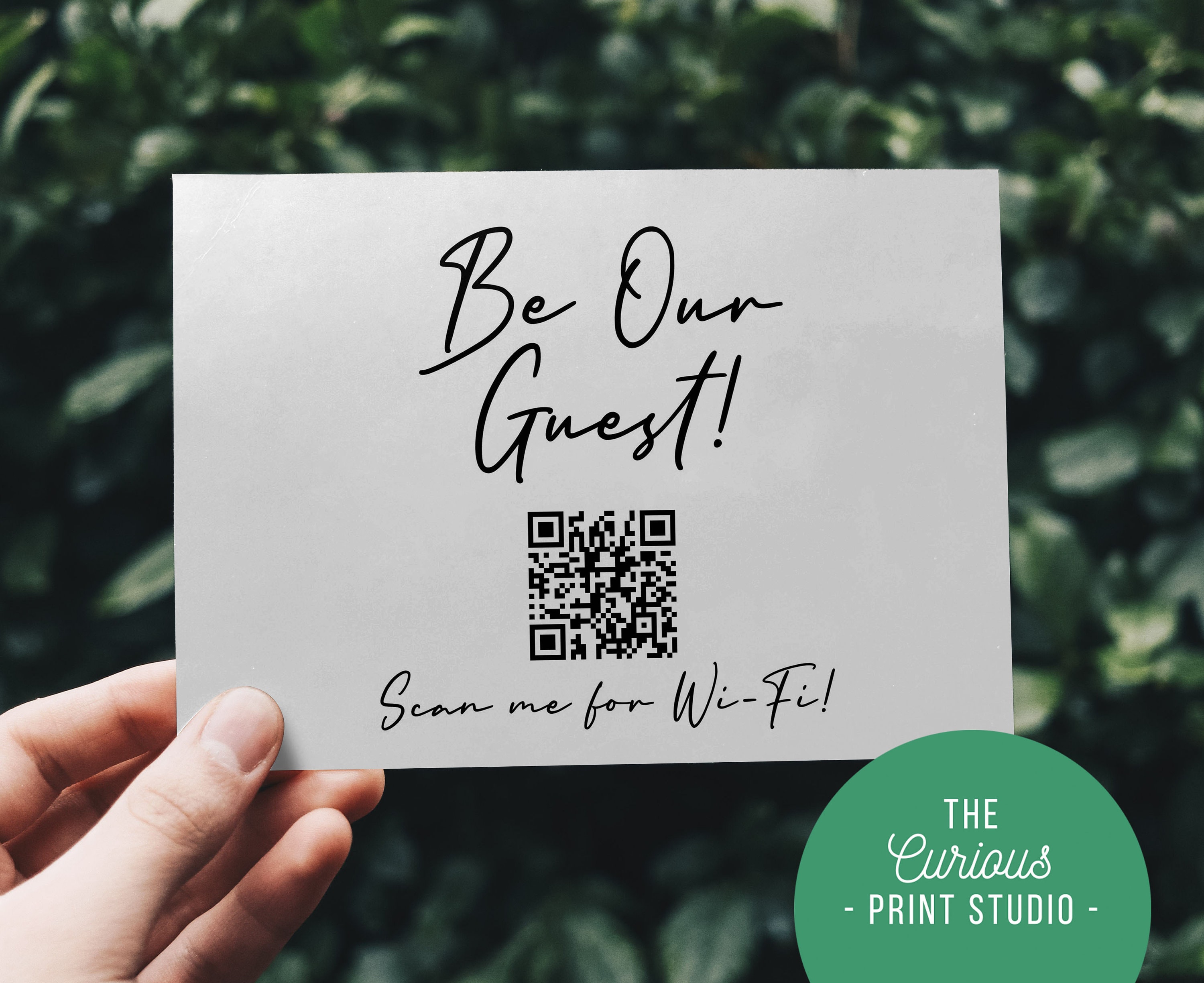 Wi-fi QR Code Print A5 Print 5 X 7 Print Wifi Print | Etsy UK