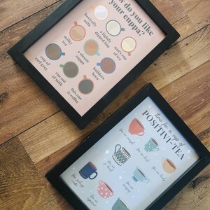 Cup of Tea Swatch Chart, Tea Colour Chart, A6 A5 A4 A3 A2 Print, Cup of ...