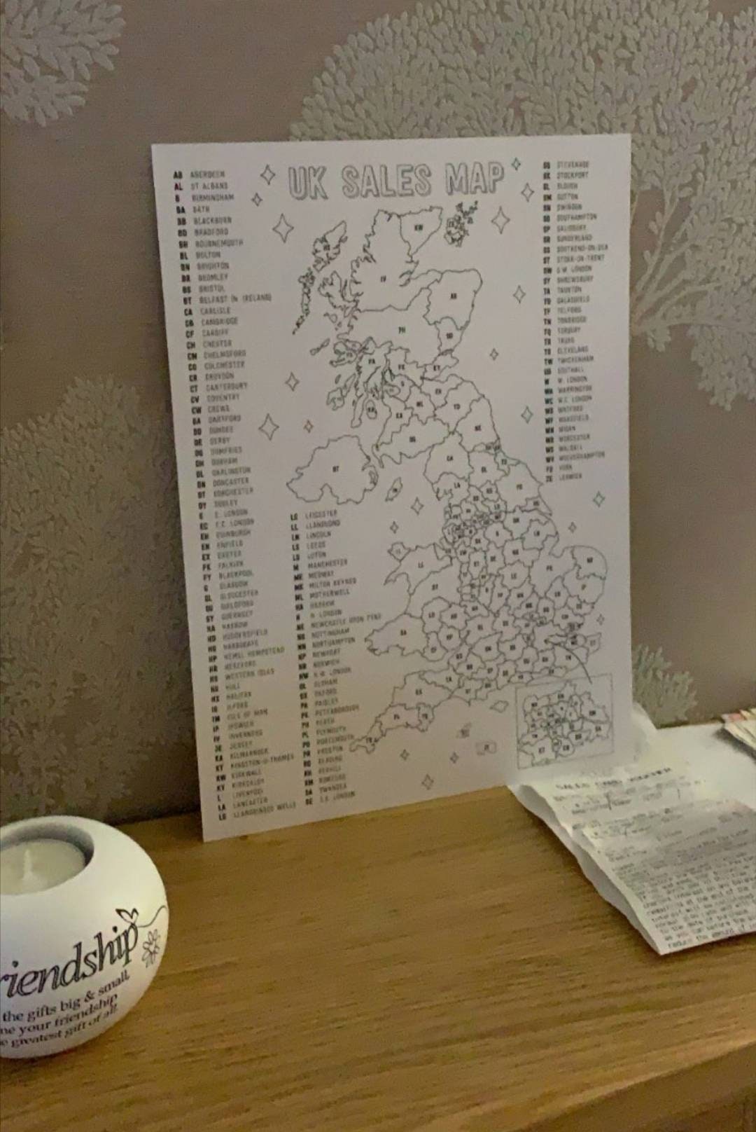 UK Postcode Sales Map DIGITAL DOWNLOAD Small Business - Etsy Australia