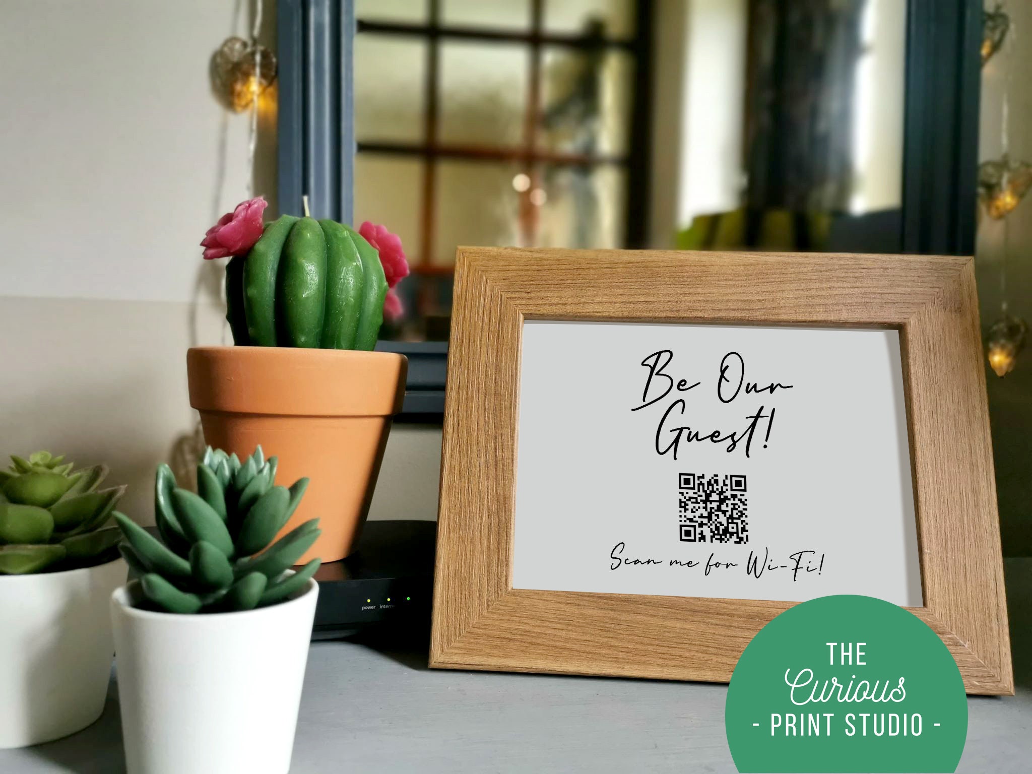 Wi-fi QR Code Print A5 Print 5 X 7 Print Wifi Print | Etsy UK