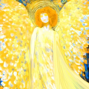 Angel Large ORIGINAL Painting Canvas Oil Acrylic Angel Large Wall Art ...