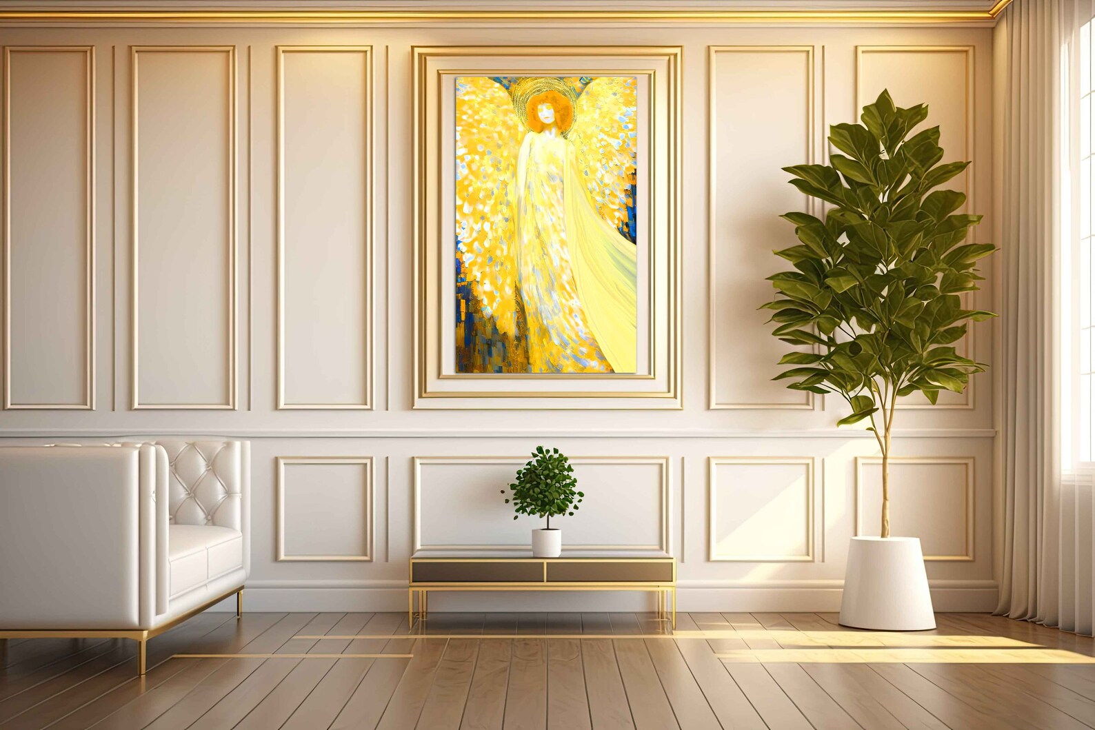 Angel Large ORIGINAL Painting Canvas Oil Acrylic Angel Large Wall Art ...