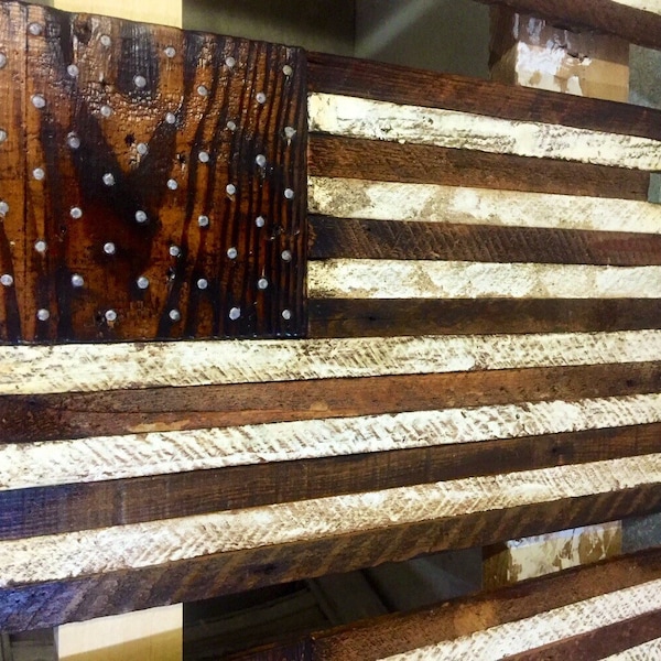 Rustic Flag - Etsy